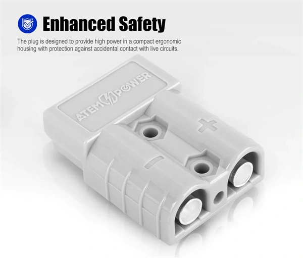 Atem Power 50Pcs Anderson Style Plug Connectors 50 AMP 12-24V 6AWG DC ...