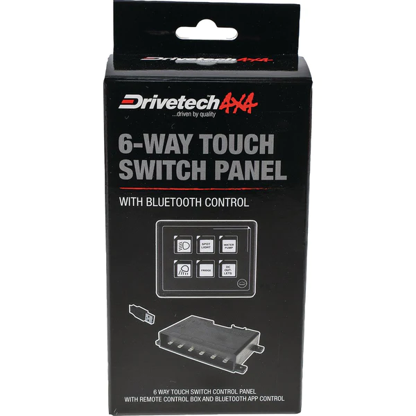 Drivetech 4X4 6-Way Touch Switch Panel with Bluetooth Control ...