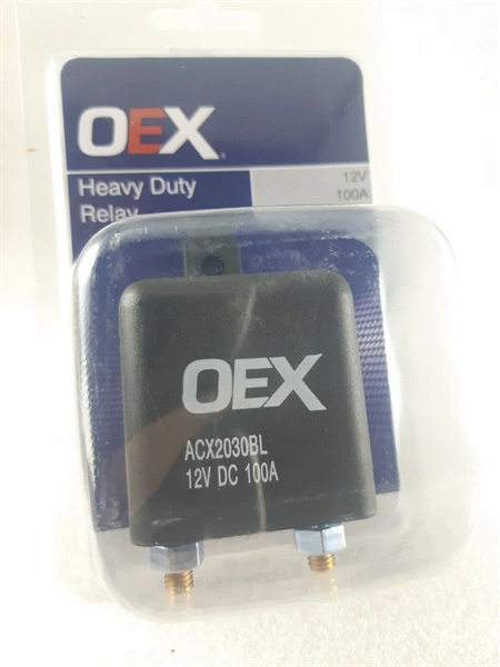 Heavy Duty 100 Amp Relay 12 Volt - Blade & Stud Terminals- NO Contacts