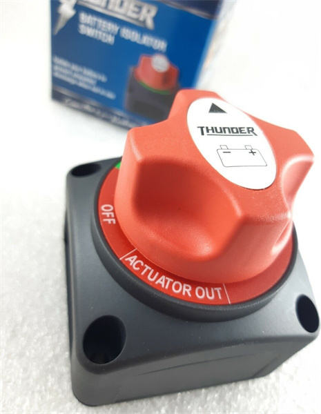 Battery Isolator Switch 200A On/ Off SPST Marine Grade - Removable Actuator