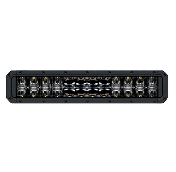 Hella 13" Double Row Mini Lightbar 55W 12/24V 24 LED 10,080 LM Black Magic