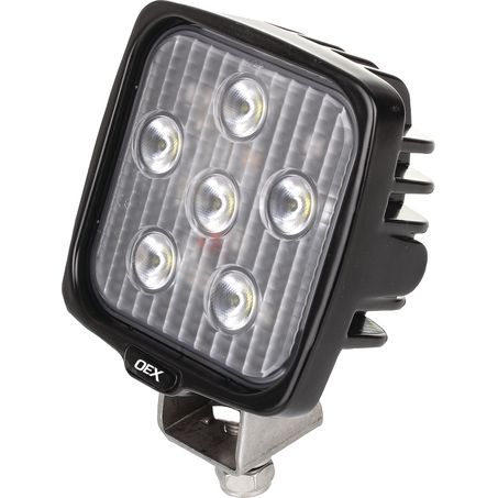 OEX LED Work Light Square- 6 LED 12V/24V, CISPR25 RATED - IP67