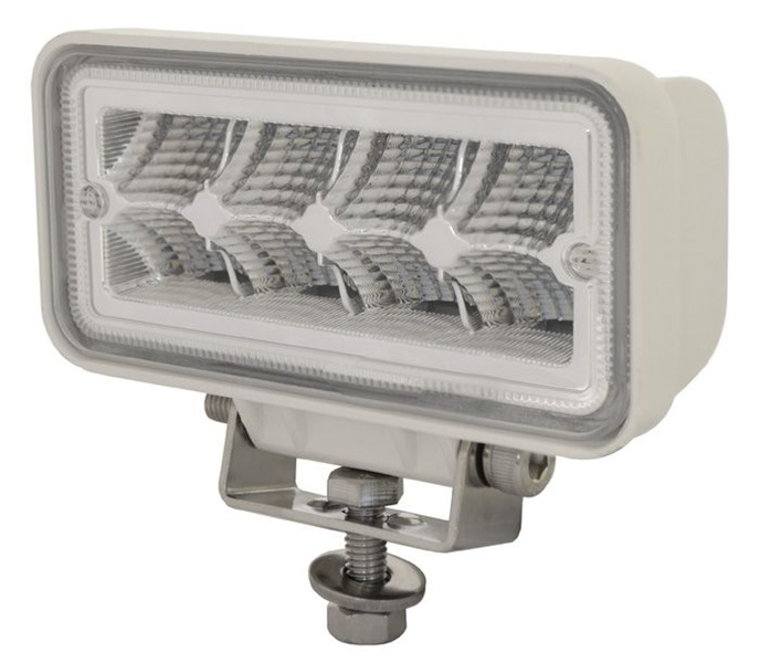 12W LED Work Light 50 Degree Flood Beam 9-36V 1100LM IP68 -White Housing