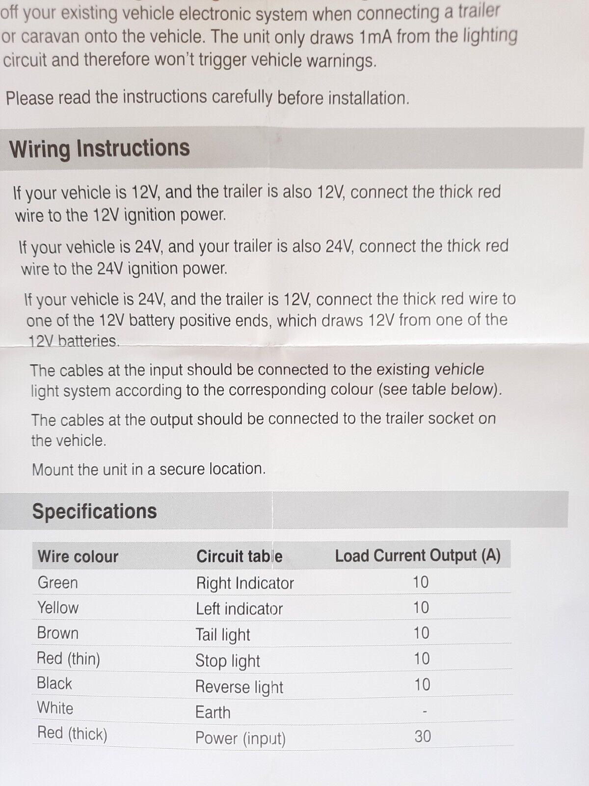 Universal Tow Module - Trailer Plug Module - Multivolt 12v 24v - 7 Pin