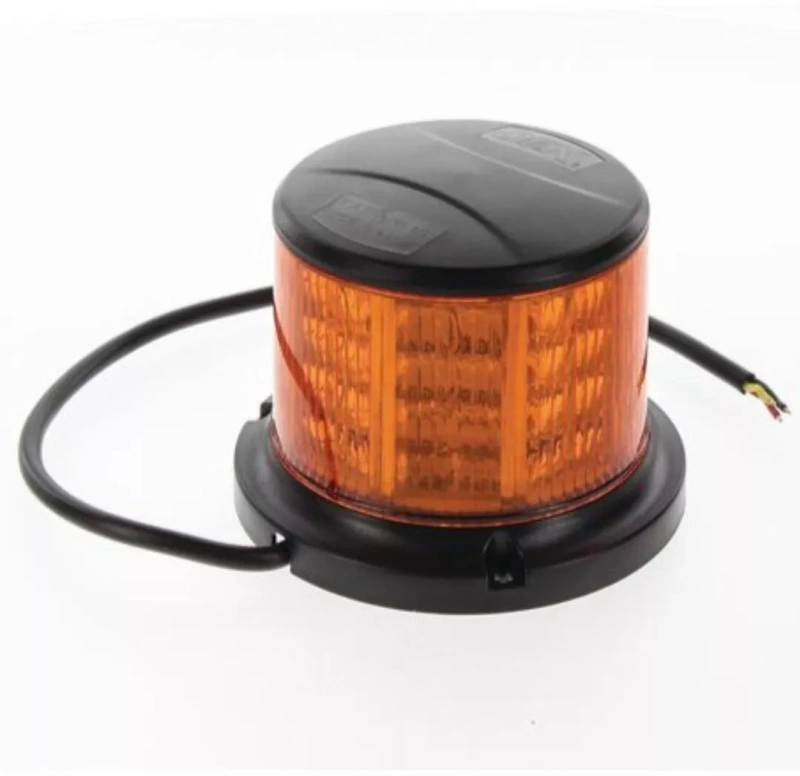 Amber LED Beacon 12V/24V Class 1 Fixed Mount with Matching Mounting Plate