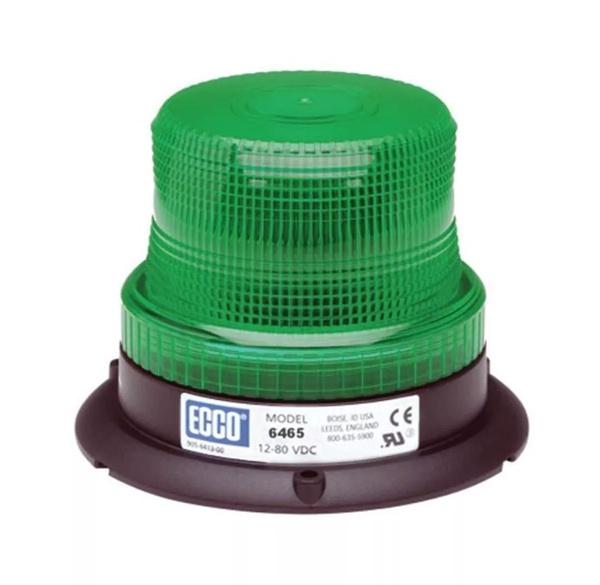 LED Emergency Beacon Green ECCO 12 to 80 Volt Operation Permanent Mount ...