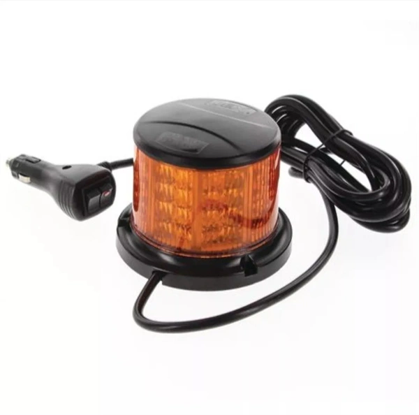 Amber LED Beacon 12V/24V Class 1 Magnetic Base with Matching Mounting Plate