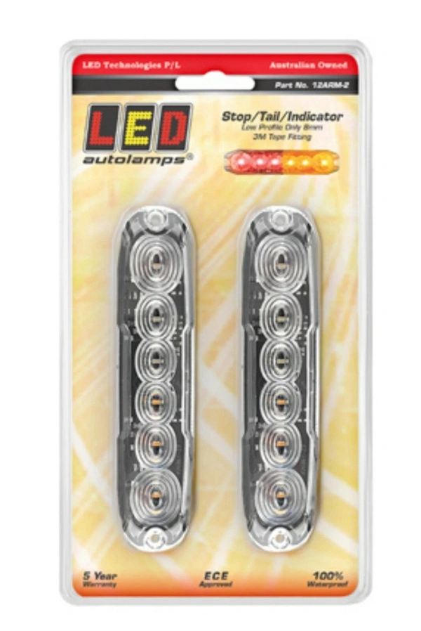 Pair LED Autolamps Stop/Tail/Indicator Light LED 12-24V Low Profile ...