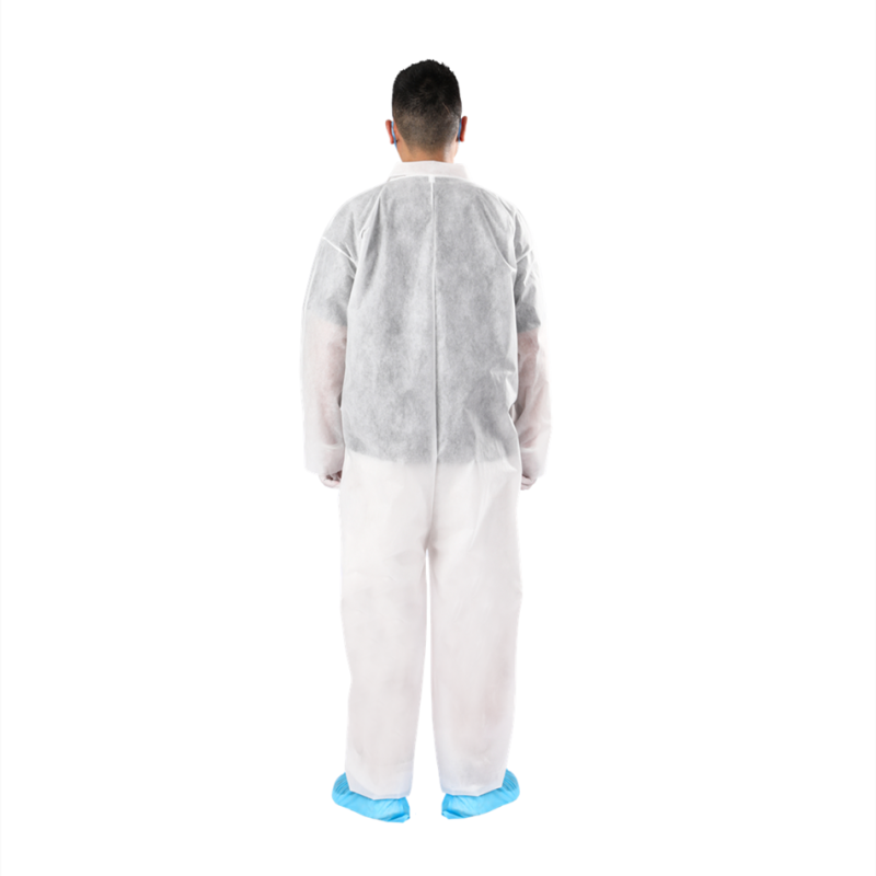 Breathable PP Coverall Food Processing Polypropylene Dust-proof PP Overall.