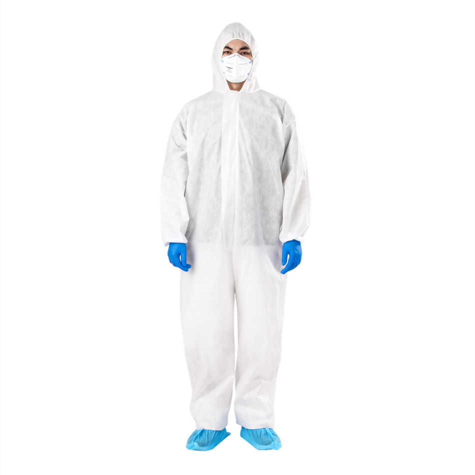Impervious Safety Sms Overall Disposable Breathable Sms Nonwoven Coverall