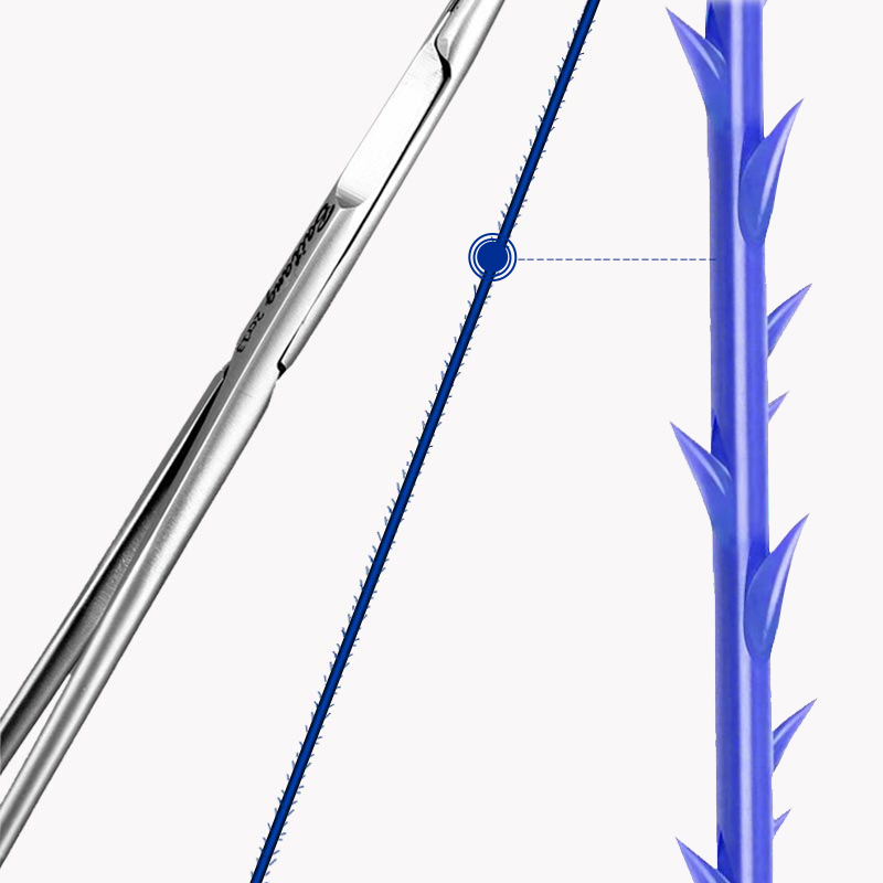 new disposable stainless steel needle barbed pdo surgical suture,PDO ...