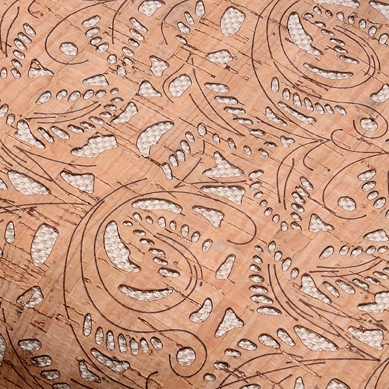 Cork Canvas Laser Cutting Eco Fabric, Fabric, Perforation