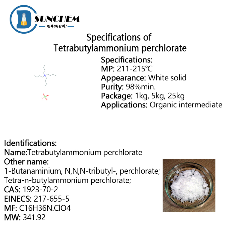 Factory supply Tetrabutylammonium Perchlorate Cas 1923-70-2,Fine chemicals