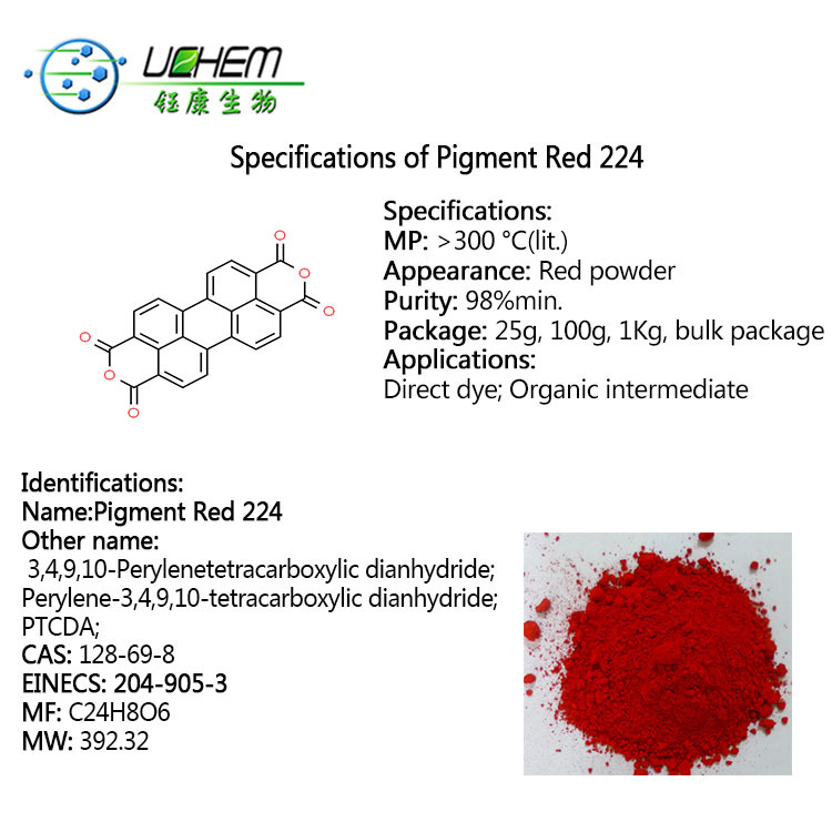 Wholesale PTCDA / Pigment Red 224 powder CAS 128-69-8,high performance ...