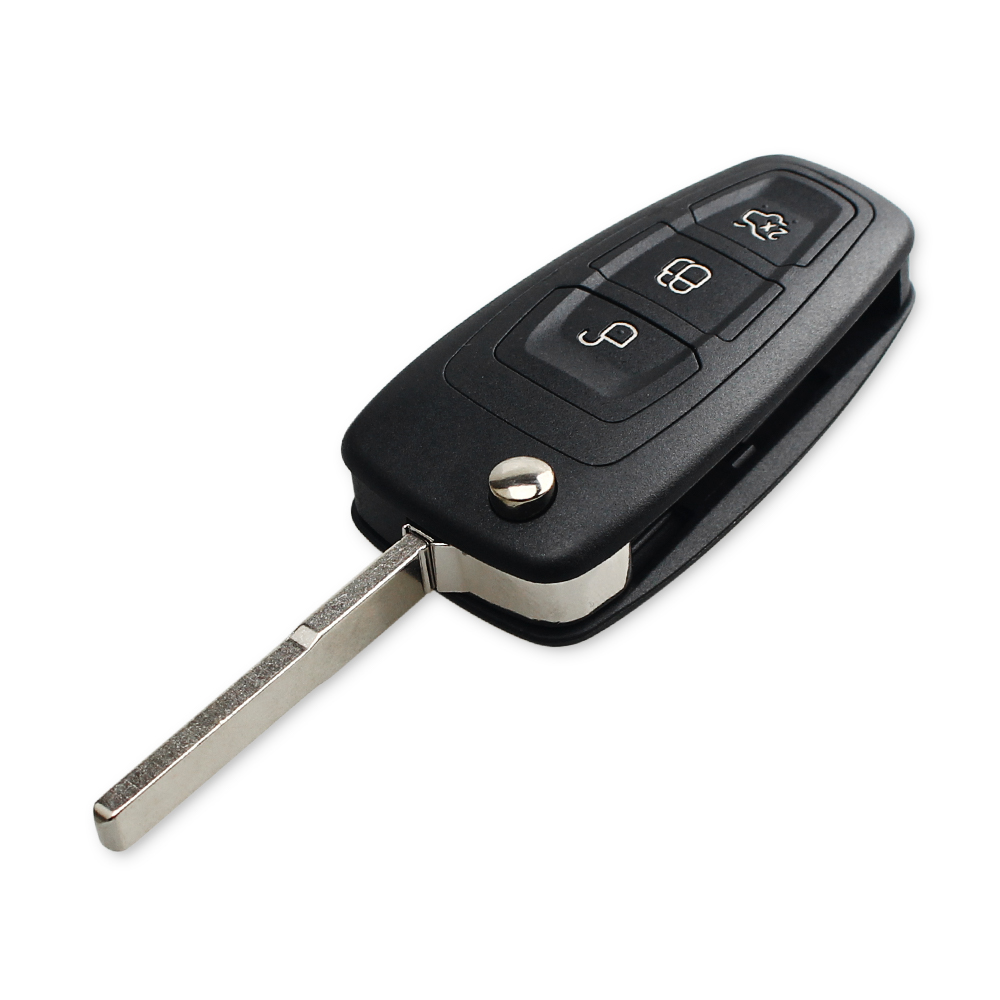 For Ford Focus 2 / 3 button remote key shell with hu101 blade