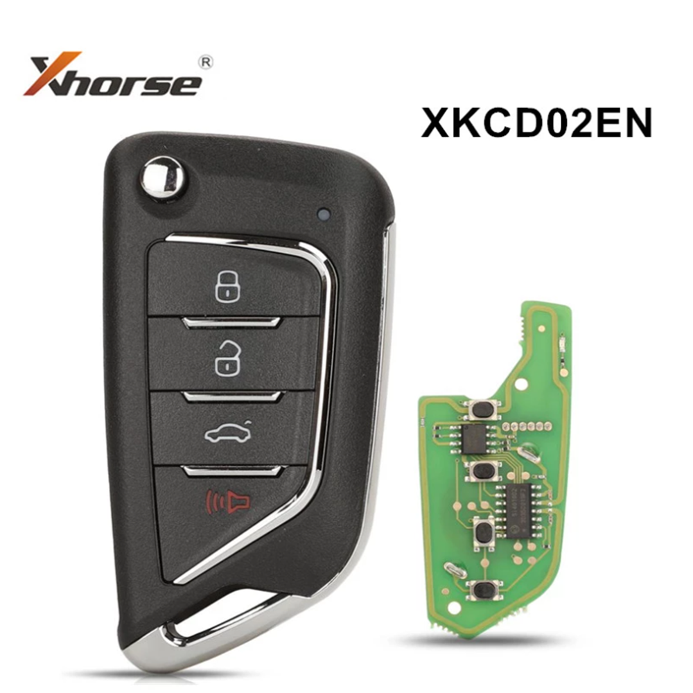 Xhorse XKCD02EN Wire Remote Key With 4 Button