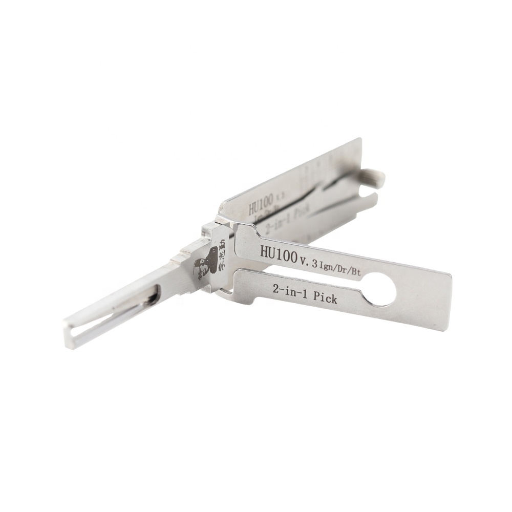 Original Lishi 2 in 1 tool HU100 (8-Cut) V.3 for Opel
