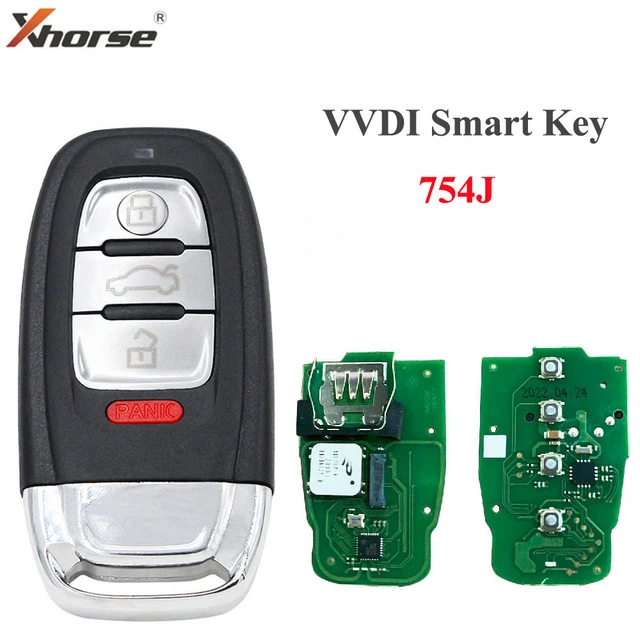 Xhorse VVDI XSADJ1GL Audi 754J keyless go Key 315MHZ/433mhz/868mhz ...