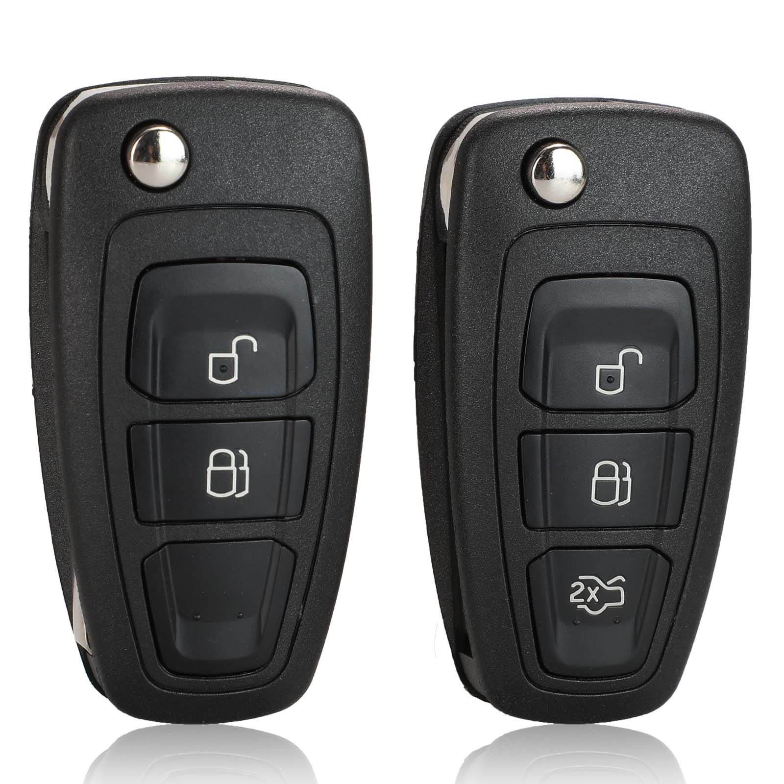 For Ford Focus 2 / 3 button remote key shell with hu101 blade
