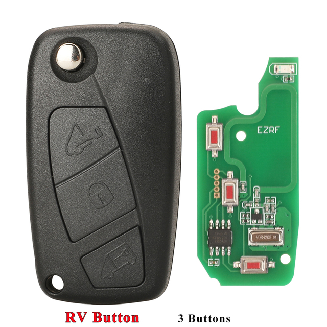 For Fiat Bravo Stilo RV button 2 / 3 button remote key 433MHz with ...