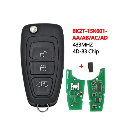 Aftermarket For Ford Transit Custom 2014-2015 4D63 433mhz remote key ...