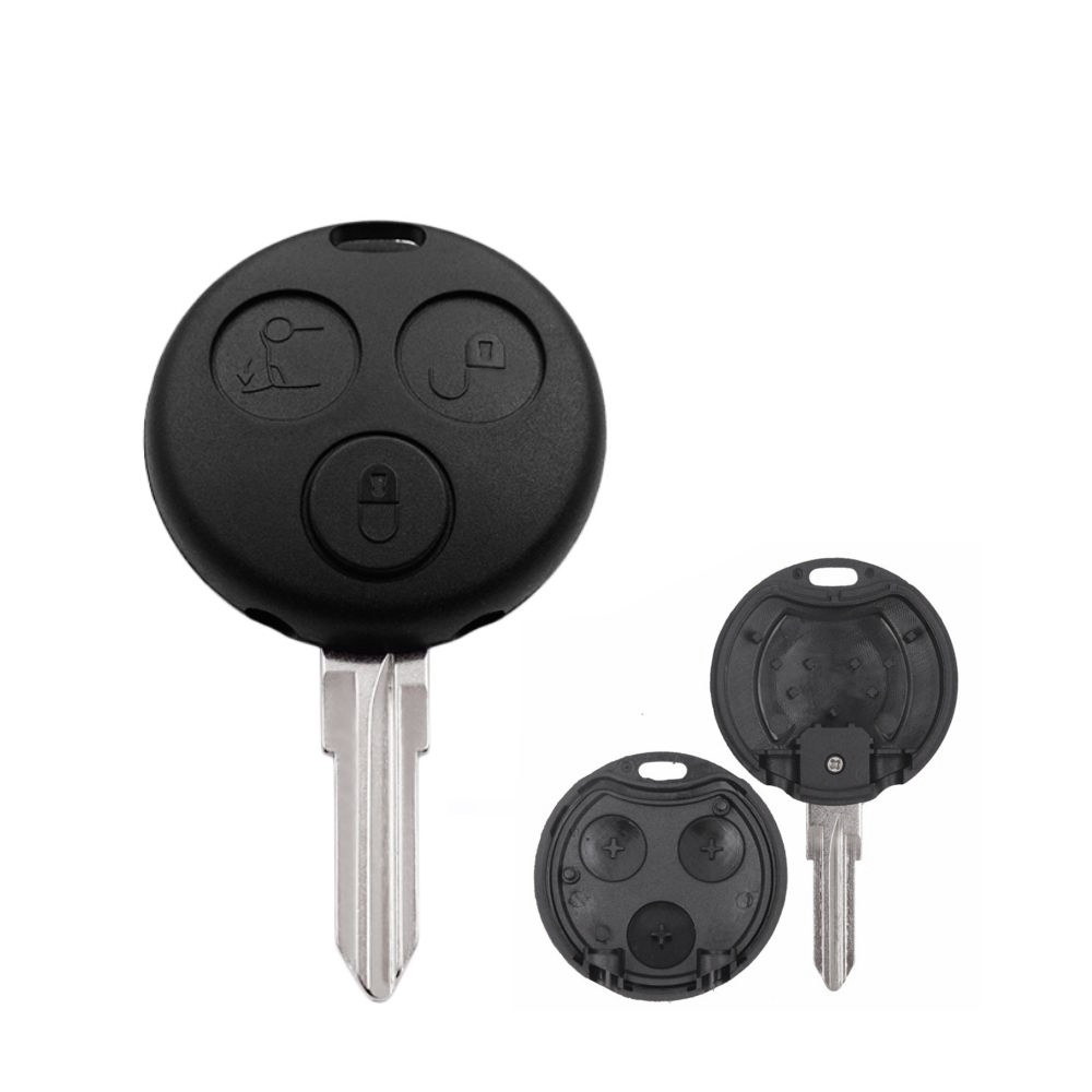 For Mercedes SMART 3 Button key Blank With 2 Infrared Holes