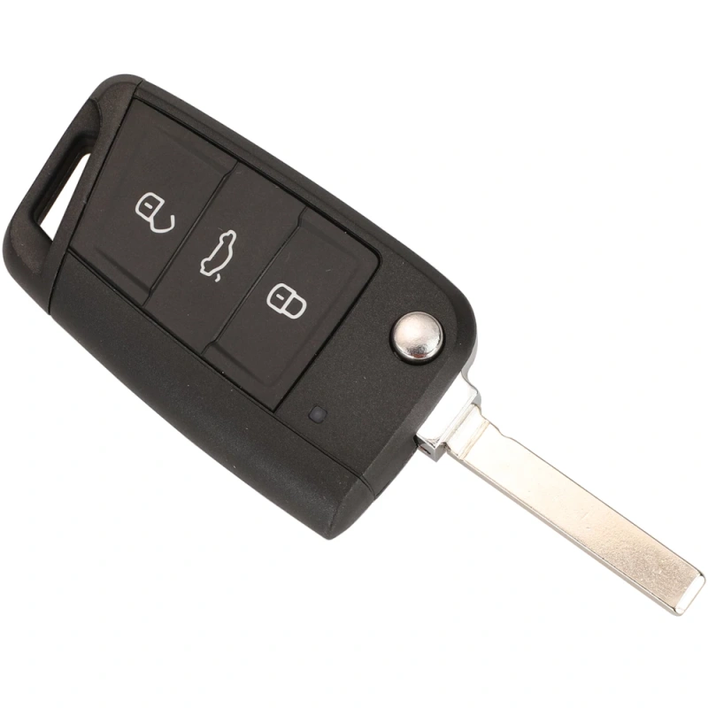 For VW MQB 3 button Flip Key Shell HU162T blade