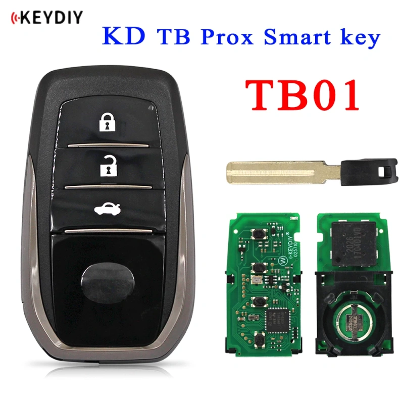KEYDIY TB01-3 TB01-4 Smart Key 3 button Universal Remote Control with ...