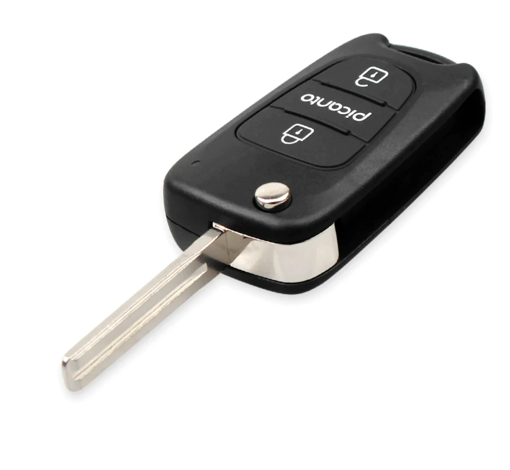 For Hyundai For Kia K2 K5 Picanto Car 3 Buttons Folding Keys Blank