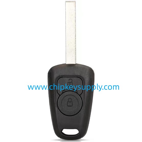 For Opel 2 button remote key shell HU100 key Blade