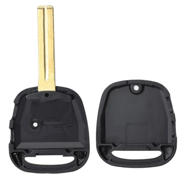For Toyota Car Key Shell Side 1 / 2 Buttons TOY48 Blade with light hole