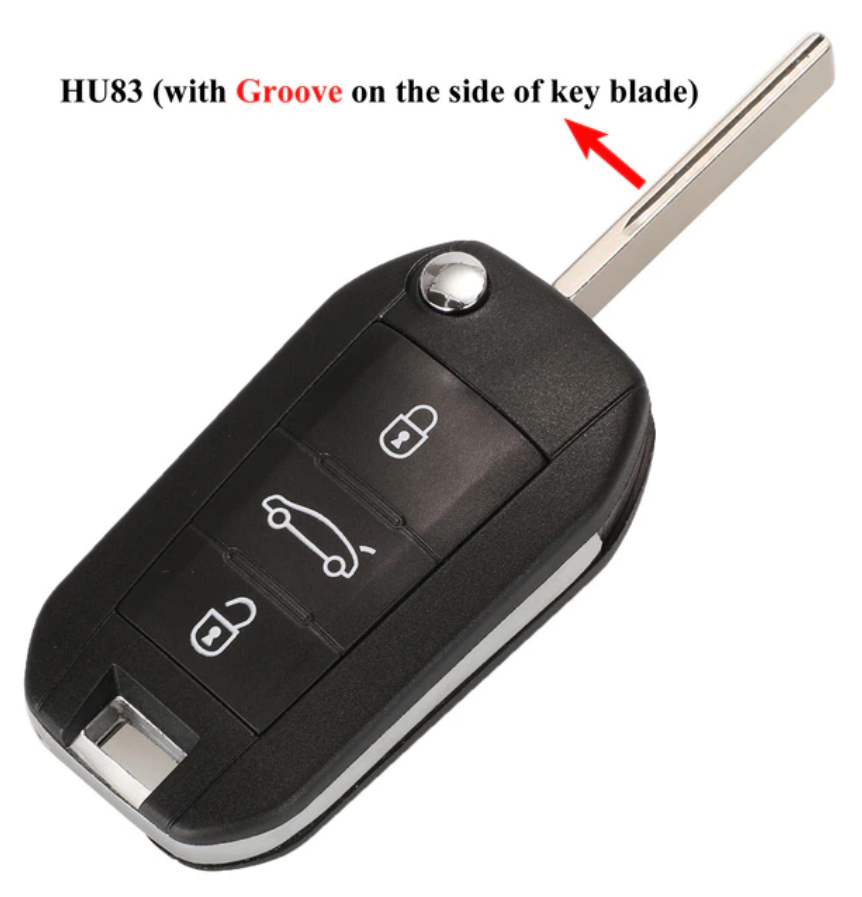 3 Button HU83 VA2 Blade Key Shell for Peugeot 508 208 2008 308 3008 ...