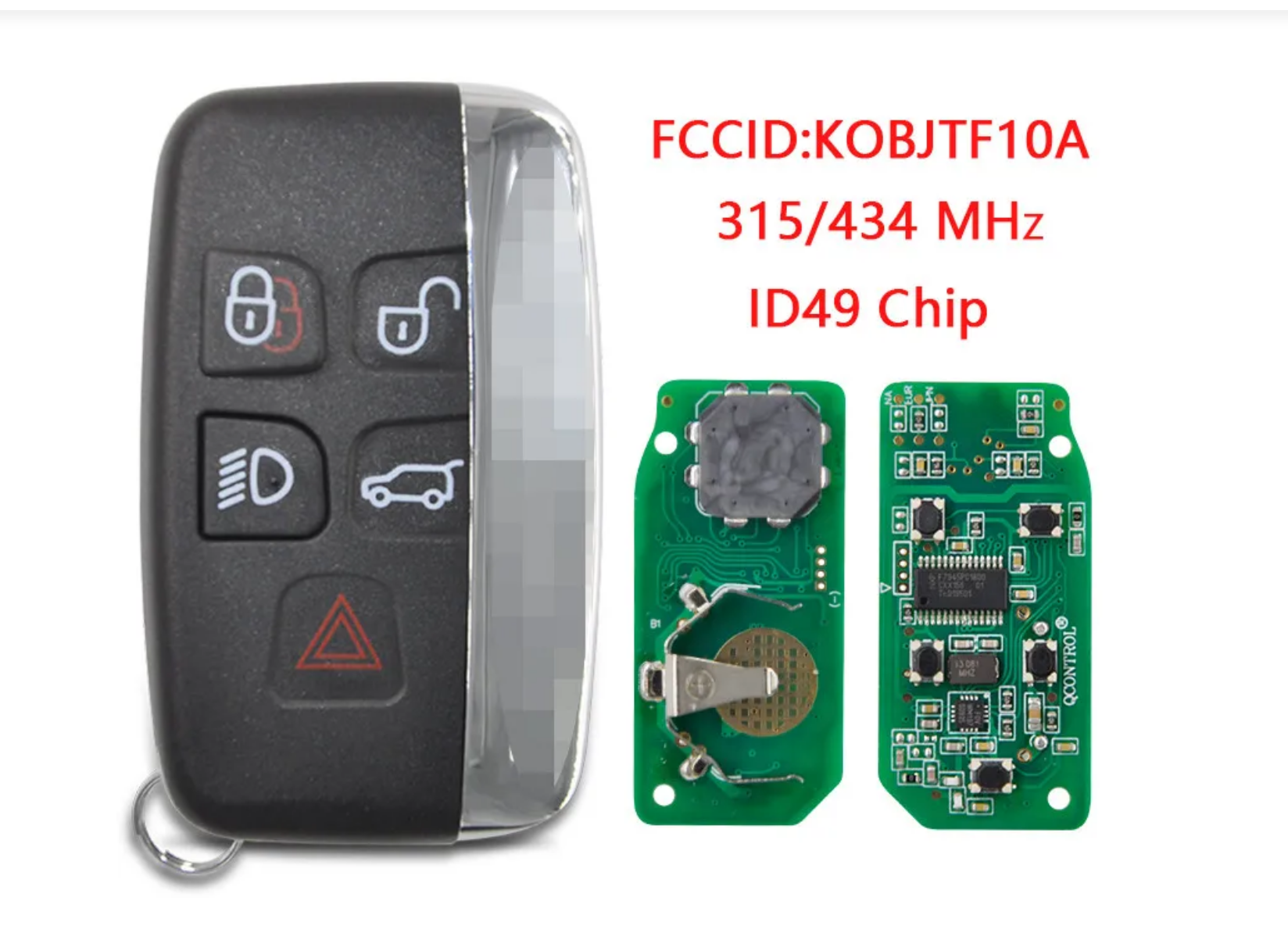 For Landrover 4+1 button 315mhz / 433mhz smart key with Keyless Go ...