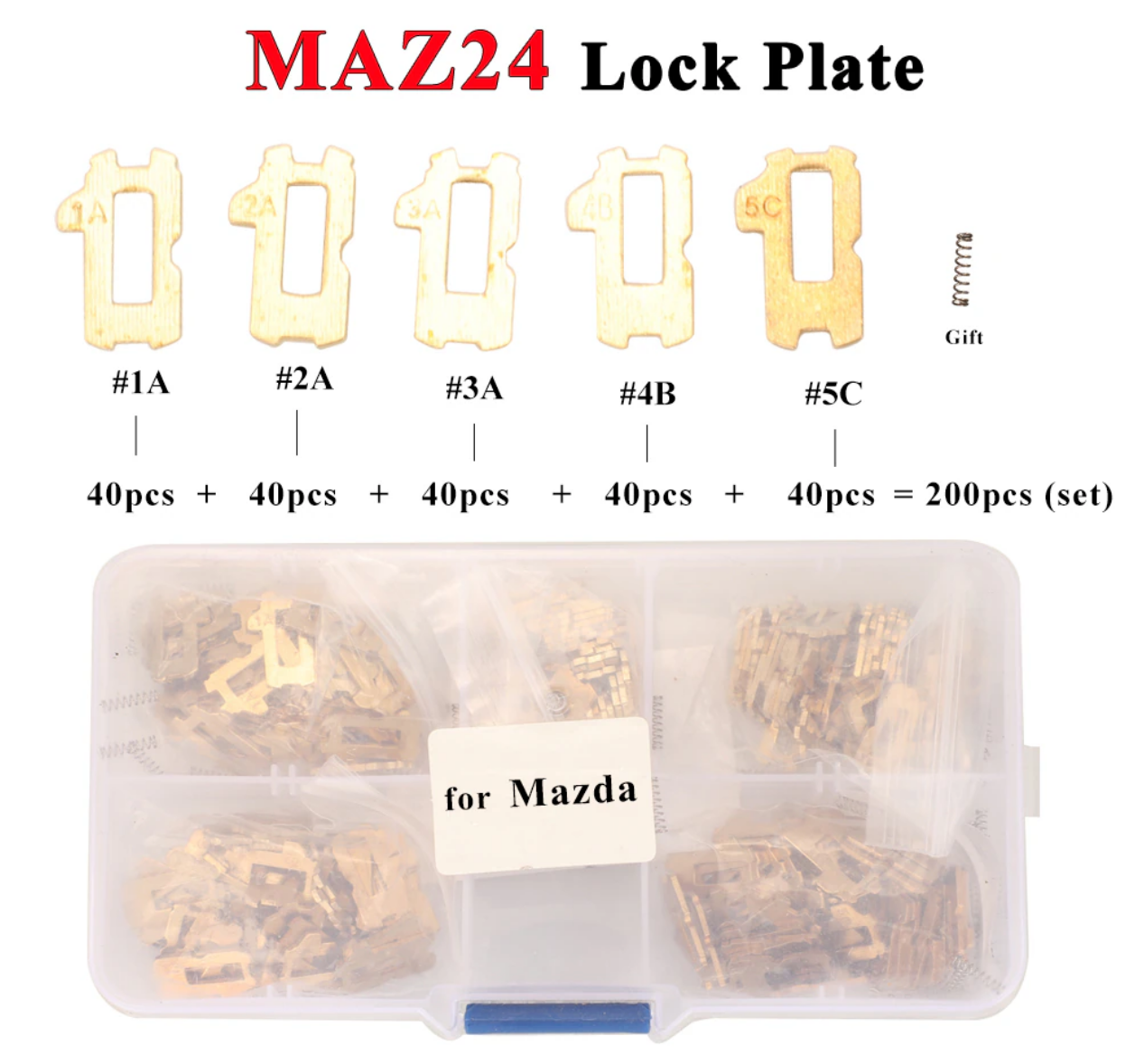 For Mazda MAZ24 Car Lock Reed Plate Key Locking Repair 200pcs/lot