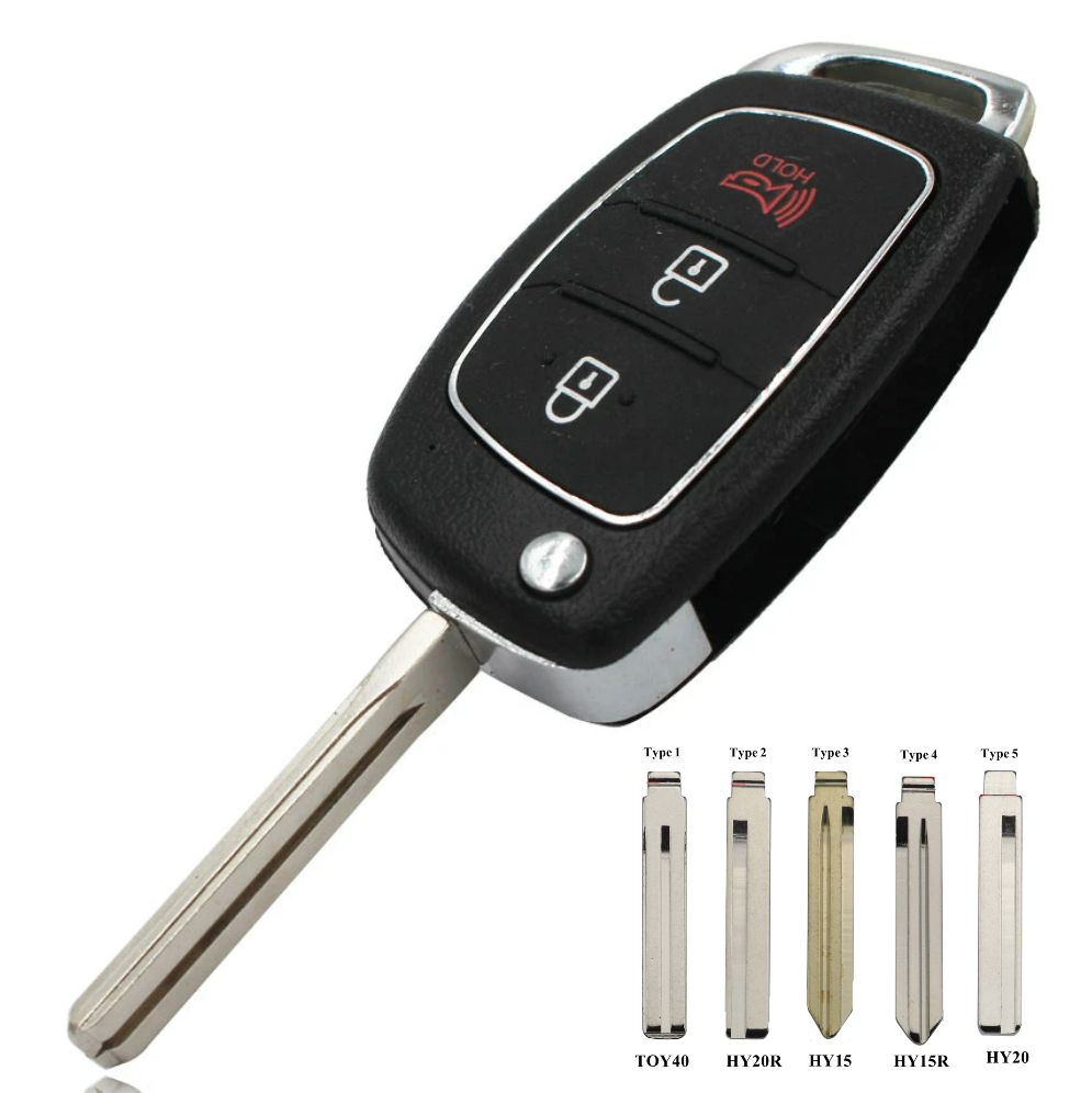 For Hyundai I20 I30 IX35 2+1 button Remote Key shell, please choose key ...