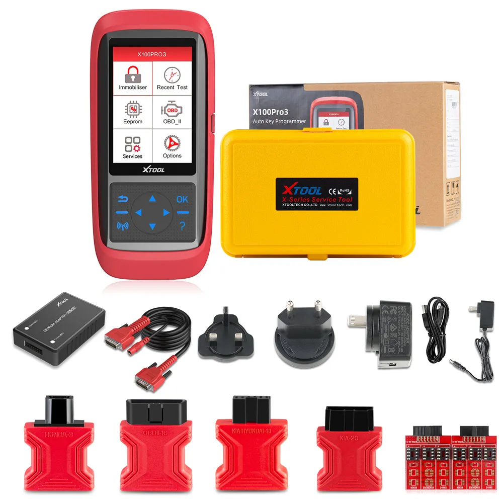 XTOOL X100 Pro2 Auto Key Programmer with EEPROM Adapter Support Mileage ...
