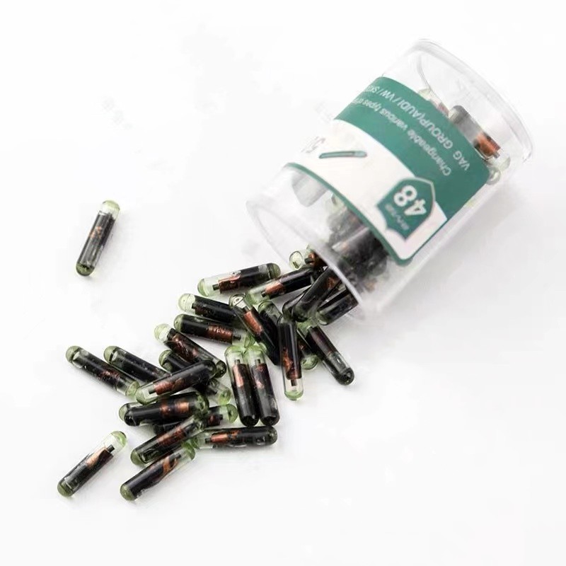 48 Auto Transponder Car Key Chip Changeable Transponders 50pcs/lot