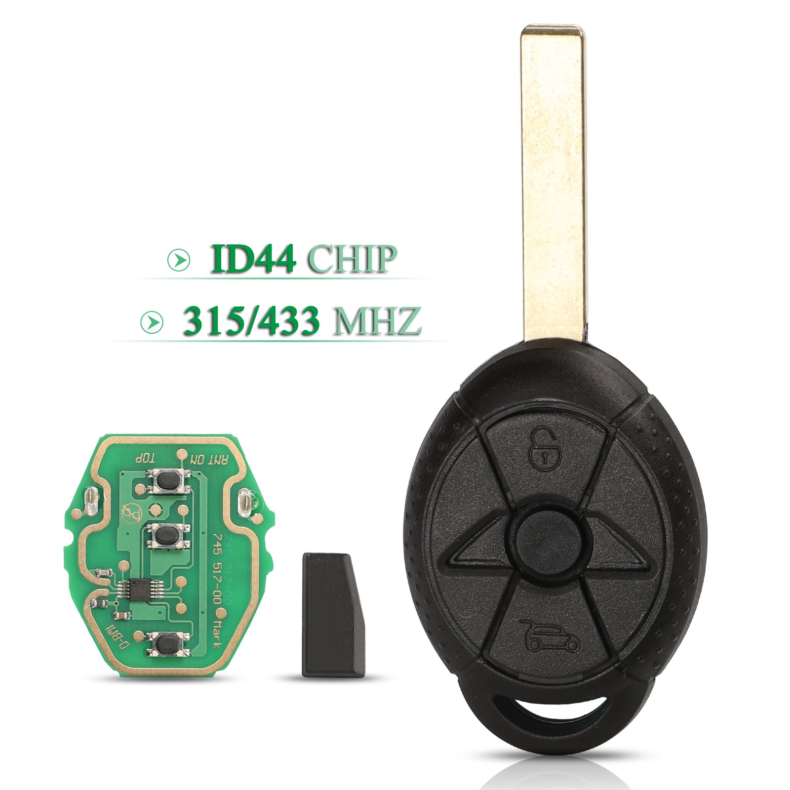 For BMW mini Remote Key with id44 7935 chip for BMW Mini Cooper R50 R53