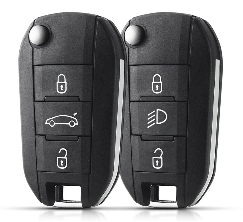 3 Buttons Key Shell Without logo For Peugeot 208 2008 301 308 508 5008 RCZ