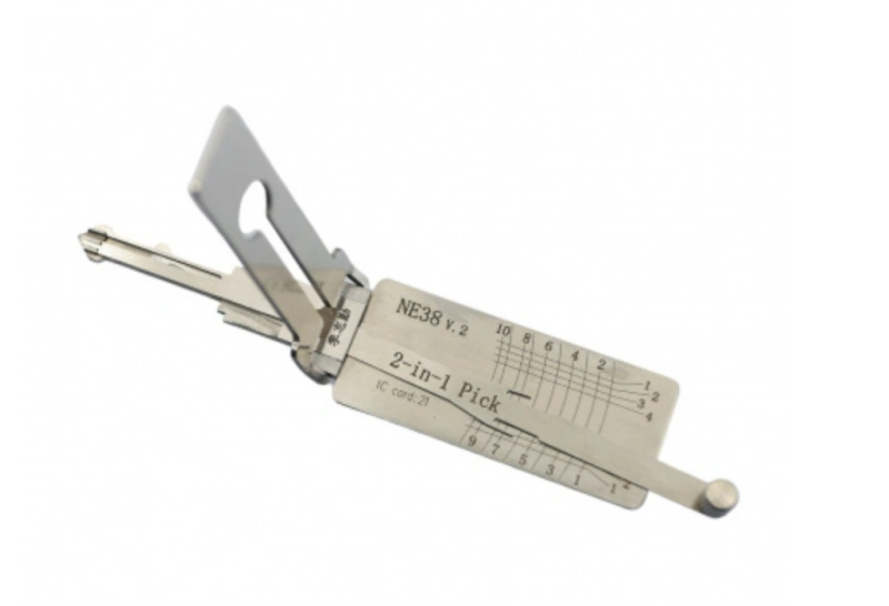 Original Lishi Locksmith Tool NE38 Lock Pick and Decoder