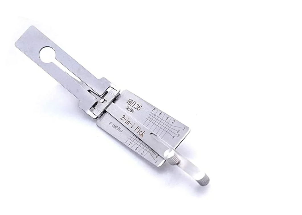 Original Lishi Locksmith Tool HU136 Lock Pick and Decoder