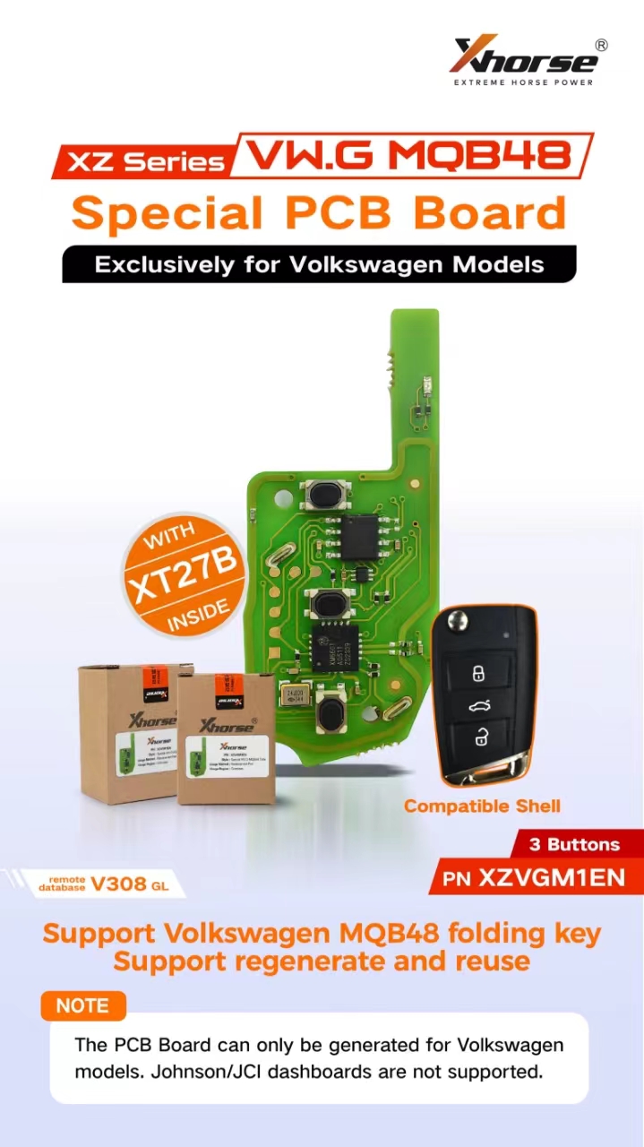 Xhorse XZ Series VW.G MQB48 Special PCB Boards XZVGM1EN Exclusively for ...