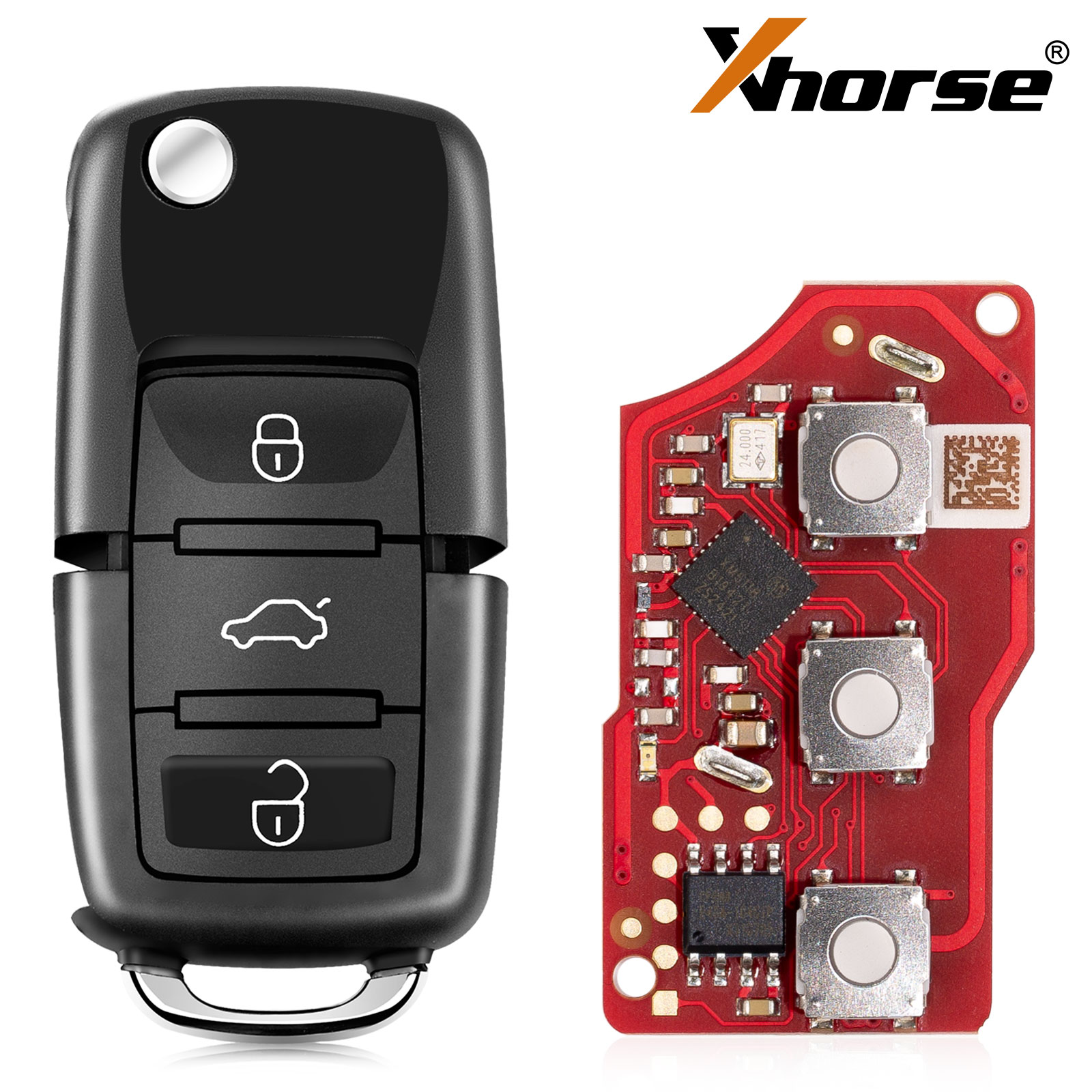 XHORSE XKDS00EN DS Type Wire Remote Key 3 Buttons