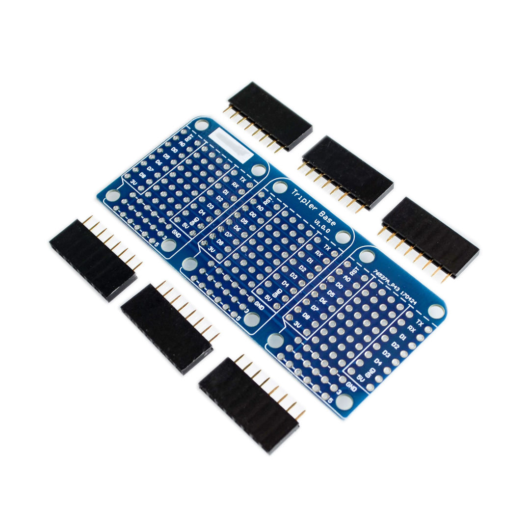 WeMos D1 Mini Triple Base Shield