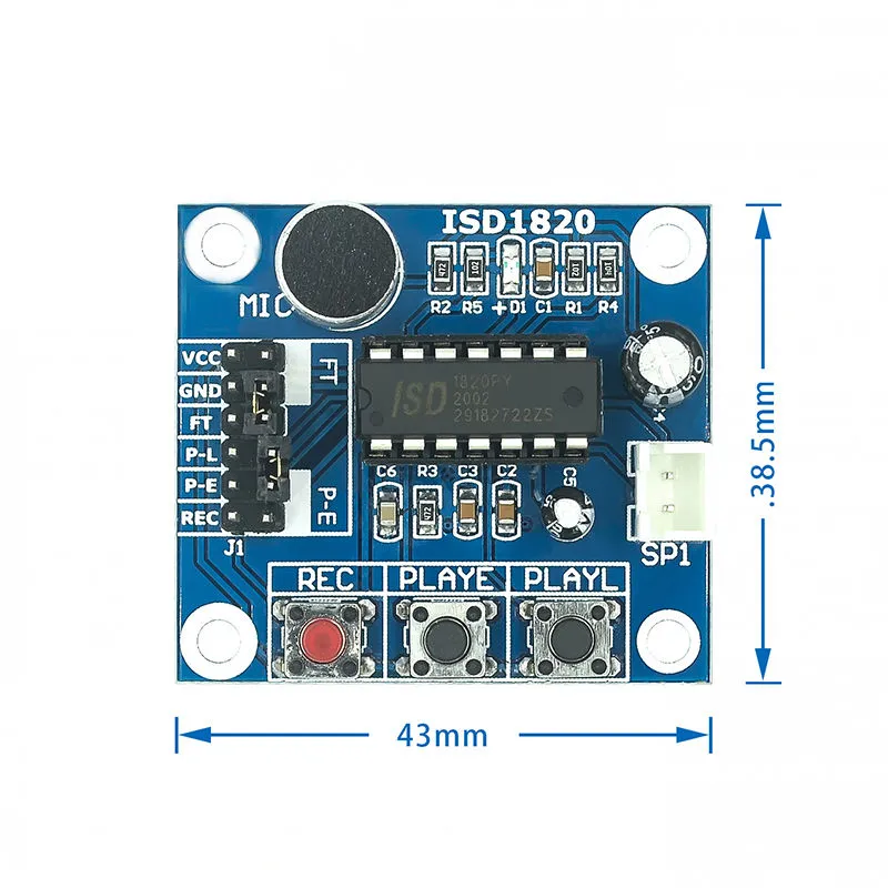 ISD1820 Recording Module with 0.5W Speaker