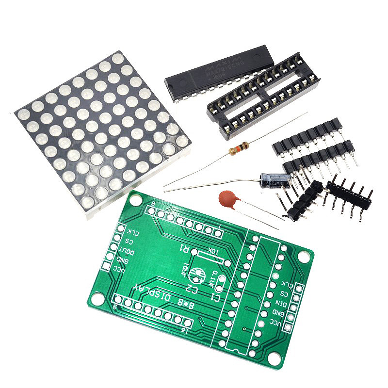 MAX7219 8X8 Red LED Dot Matrix Module DIY Kit