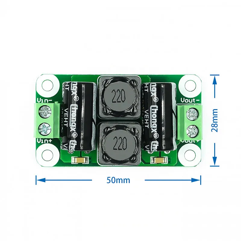 DC Power Filter Board Class D Power Amplifier Interference Suppression ...