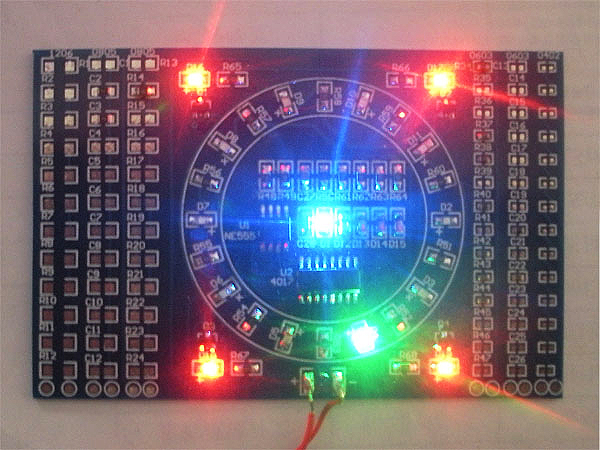 SMD LED Component Welding Practice Board Kit