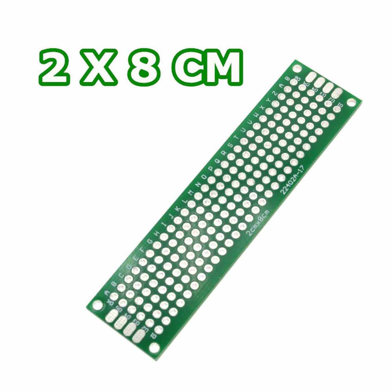 Double-sided PCB Fiberglass Board 2*8cm