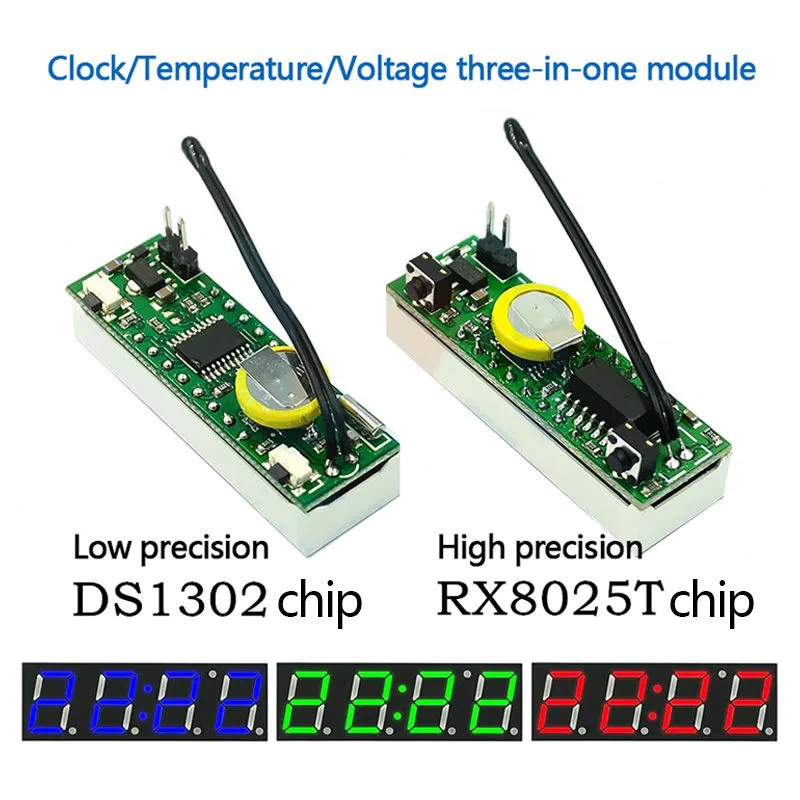 RX8025 DS1302 LED Electronic Clock High Precision Clock Module